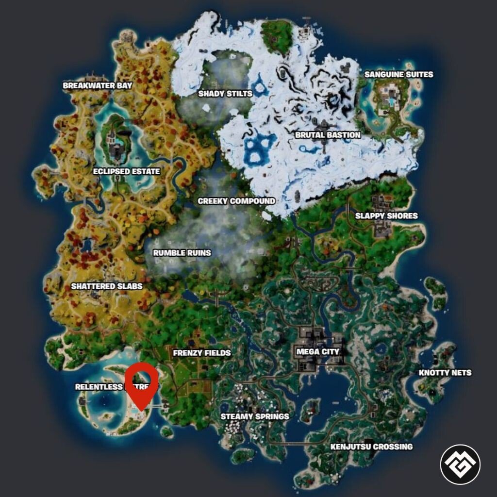 Croupier Fortnite : les emplacements pour en trouver en saison 4 du ...