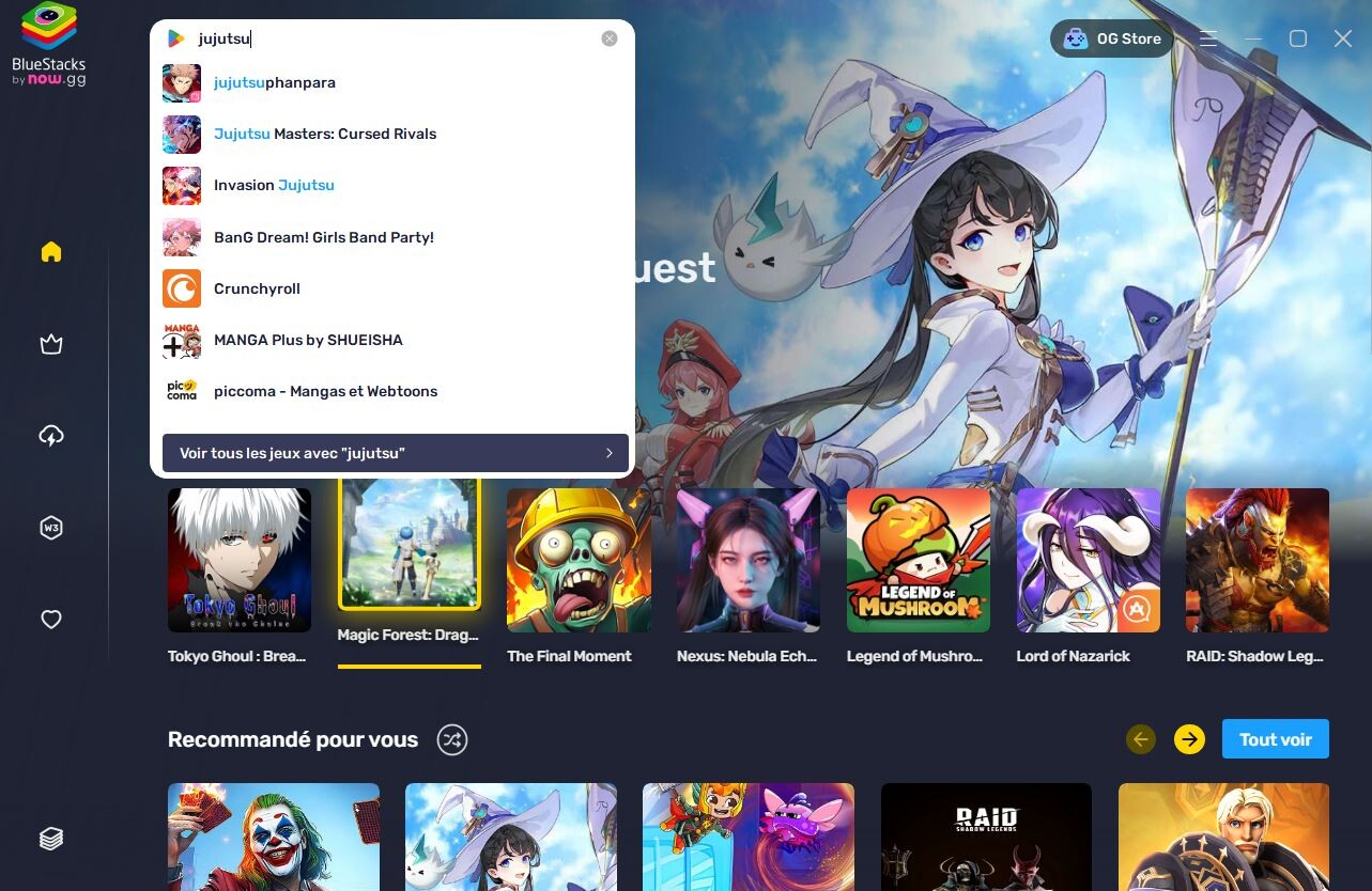 Jujutsu Kaisen Phantom Parade PC : avec Bluestacks, profitez du jeu ...