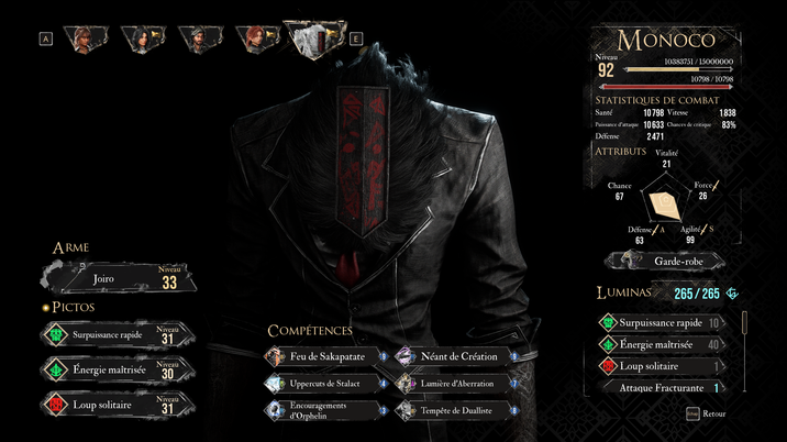 Build Monoco Clair Obscur Expedition 33 : Tout savoir sur le personnage ...
